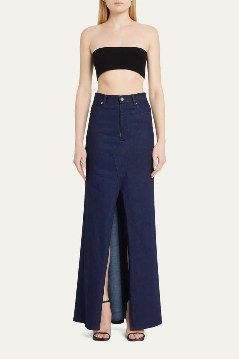 15 Best Denim Maxi Skirts, According to SS23 Fashion Week